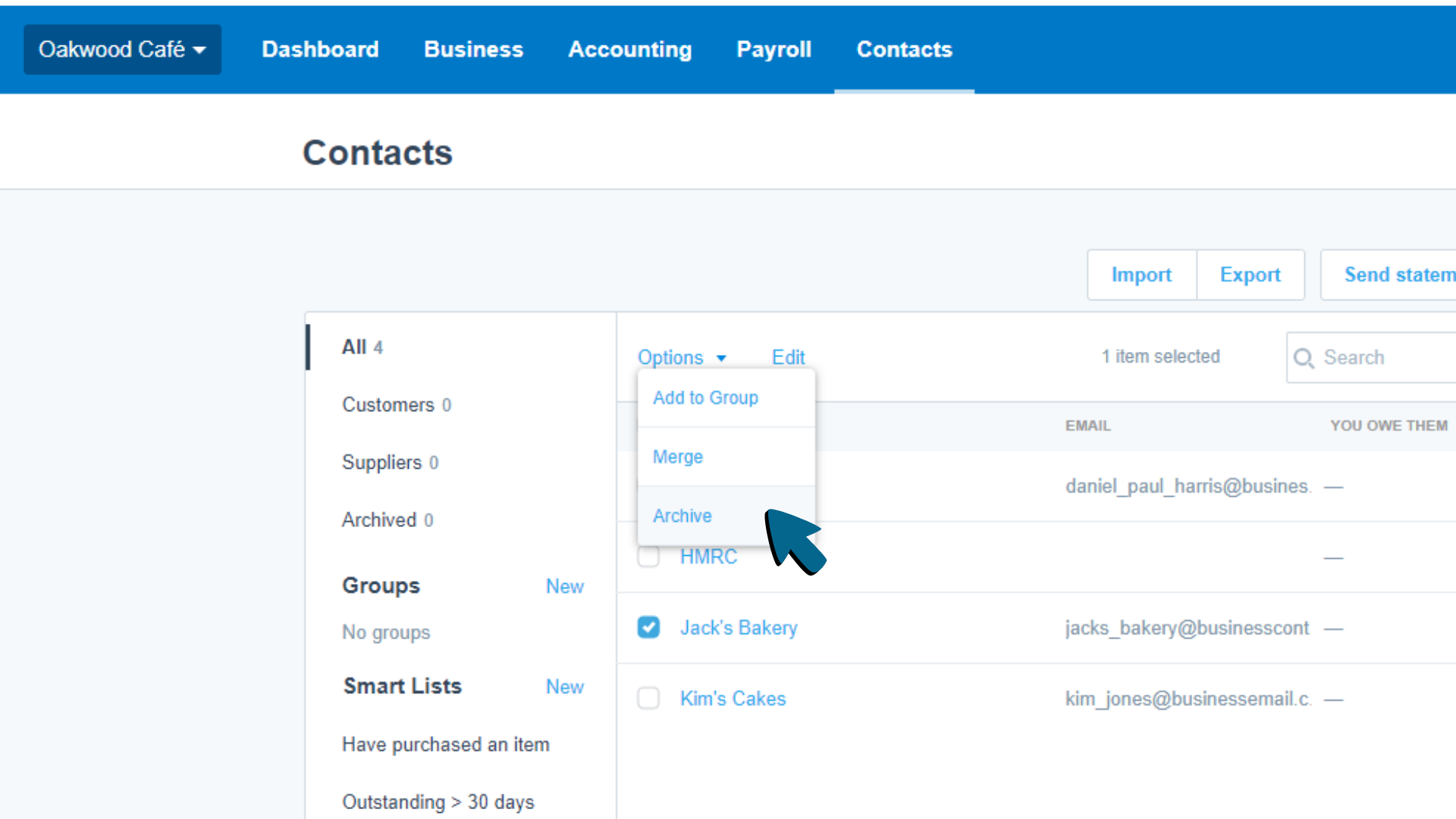 How do I delete a contact in Xero? - Xenon Connect