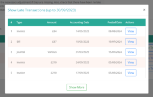 Opening Balance Differences - Xenon Connect